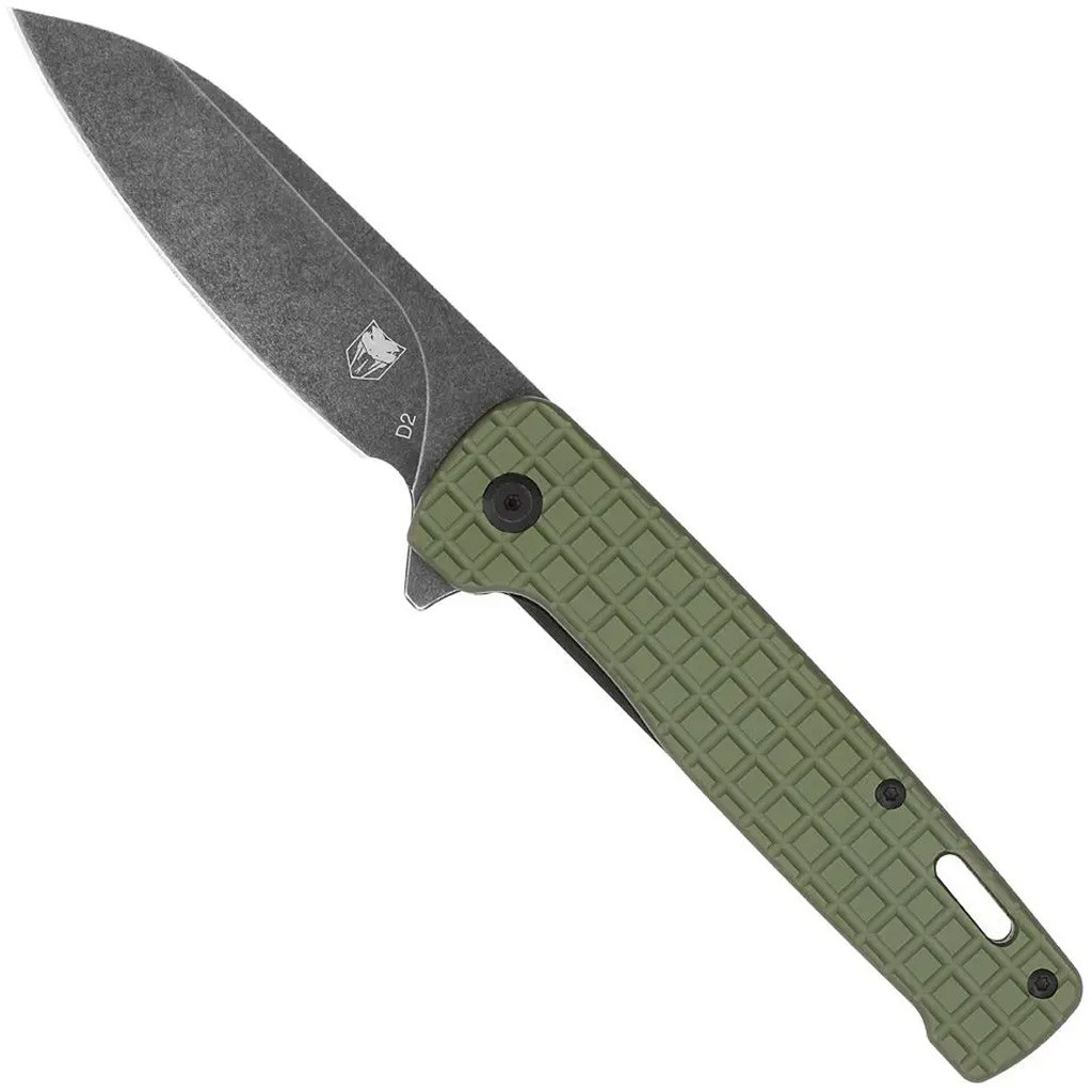 Cobratec Rhino Knife Folding Blade, OD Green | Tombstone Tactical