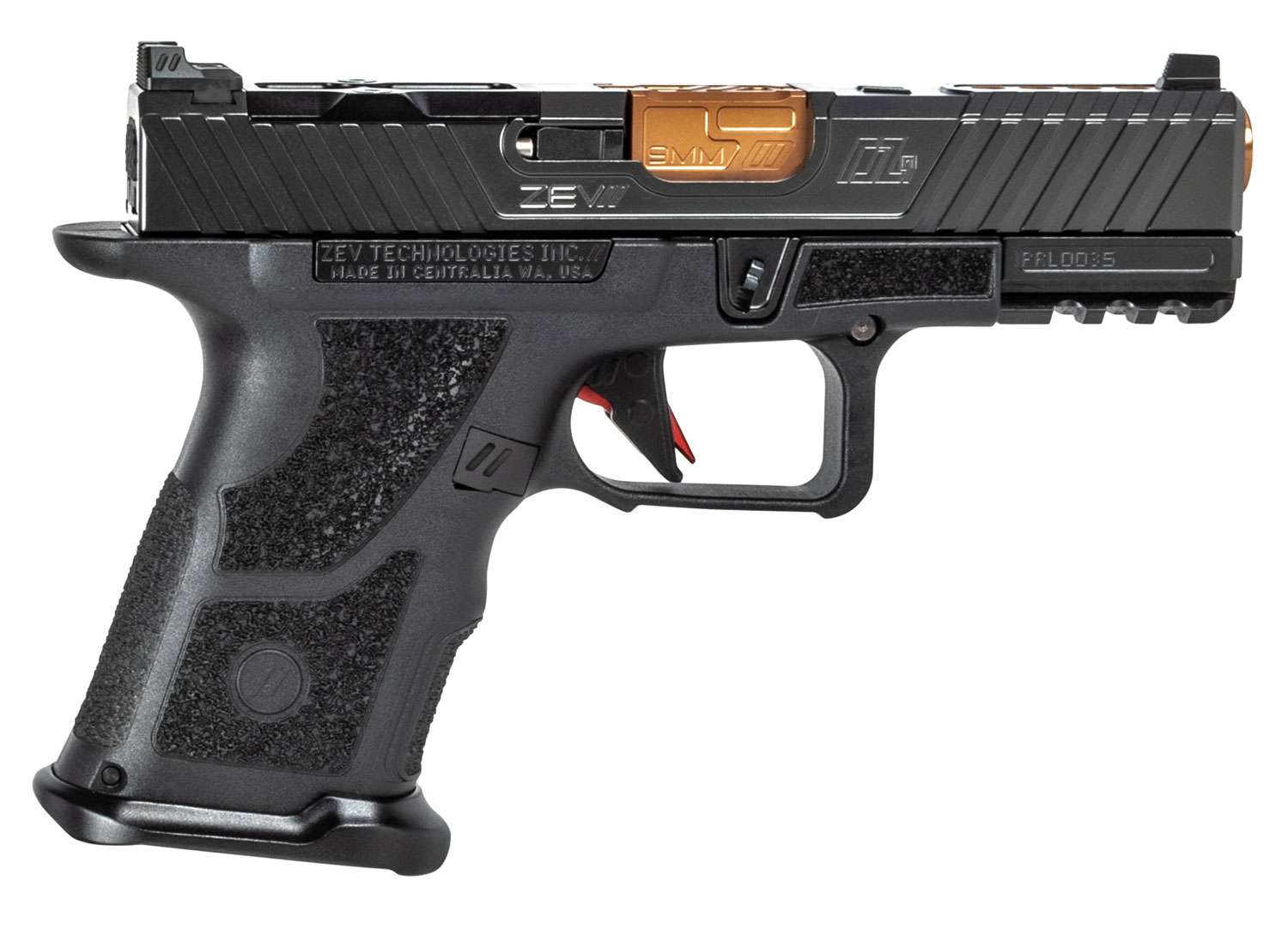 ZEV OZ9CCPTHYBBBRZ OZ9 Hybrid 9mm Luger 15+1 Black Black Polymer Grip ...