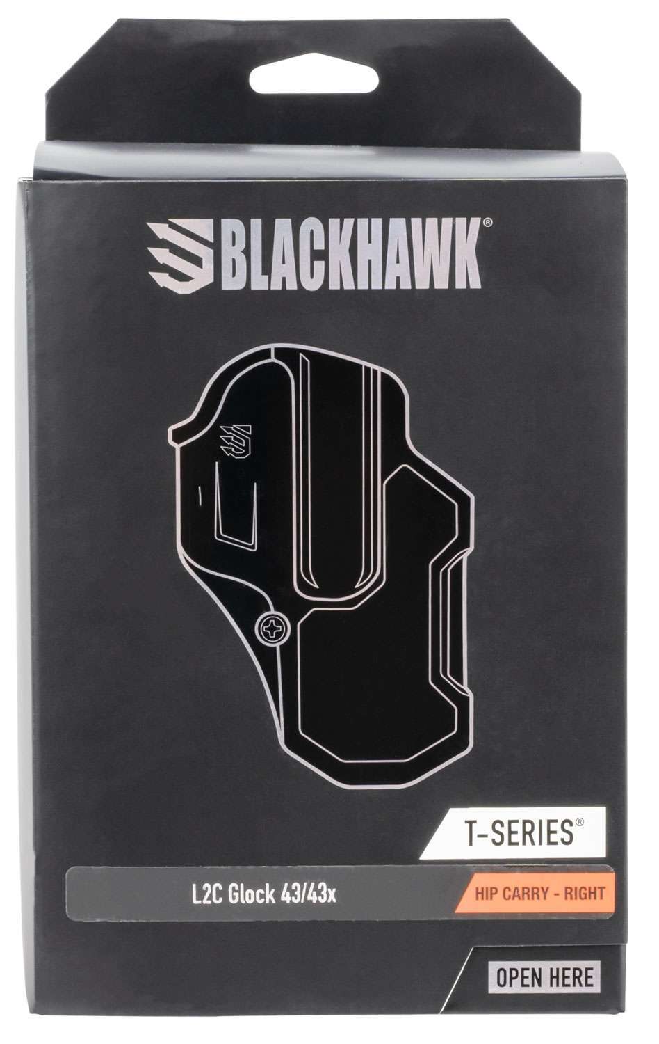 Blackhawk 410768BKR T-Series L2C Black Matte Polymer OWB Glock 43,43x ...