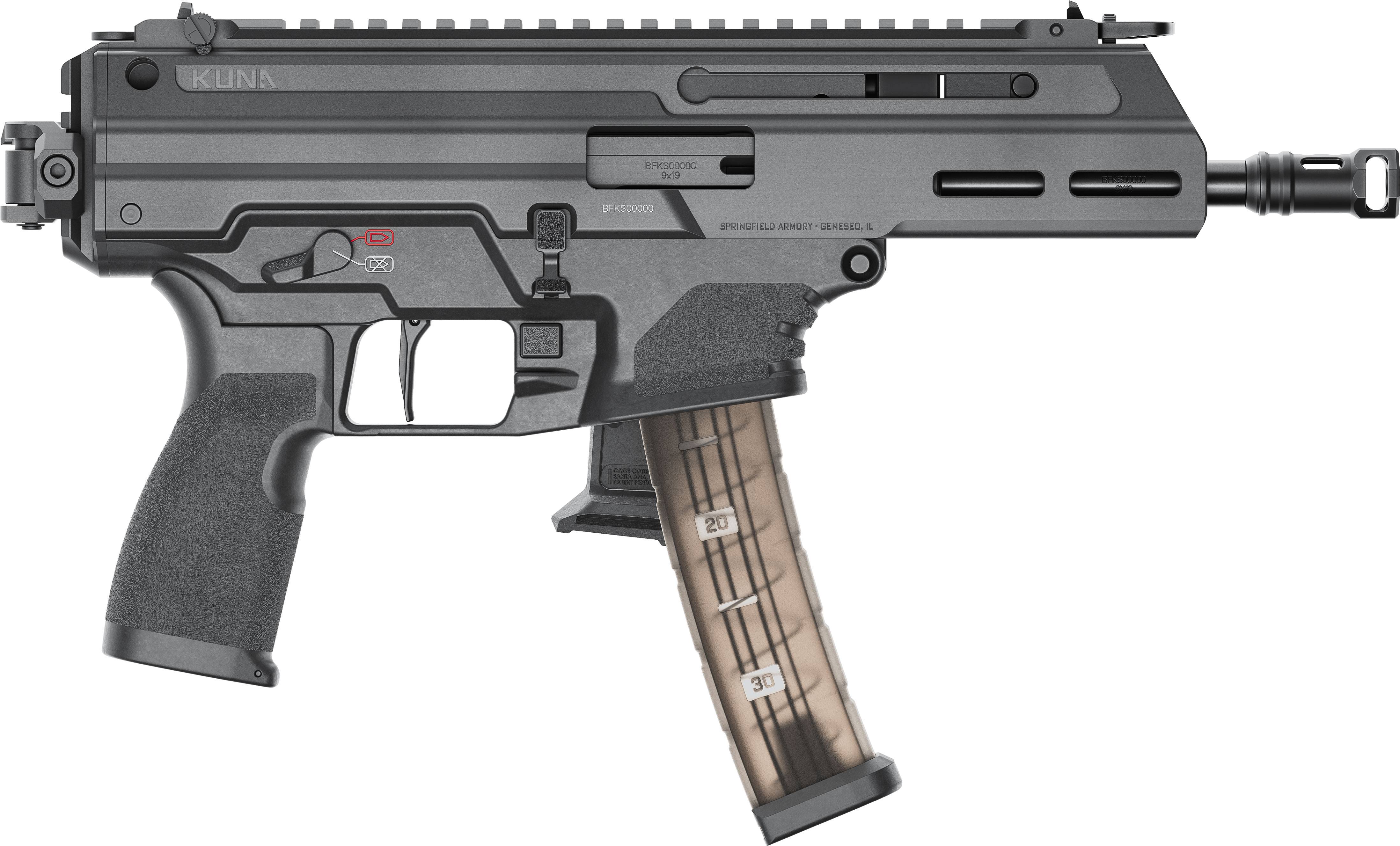 Springfield Armory KN9069B-FSA KUNA 9MM, 6" Threaded Barrel, 1/2X28 ...