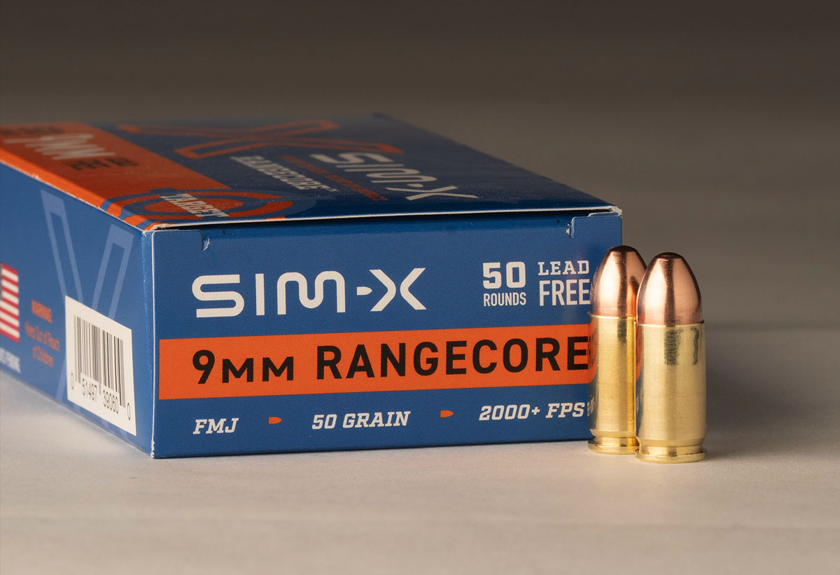 SIM-X PN0950RC RANGECORE 9mm - 50GR FMJ ammuntion | Tombstone Tactical