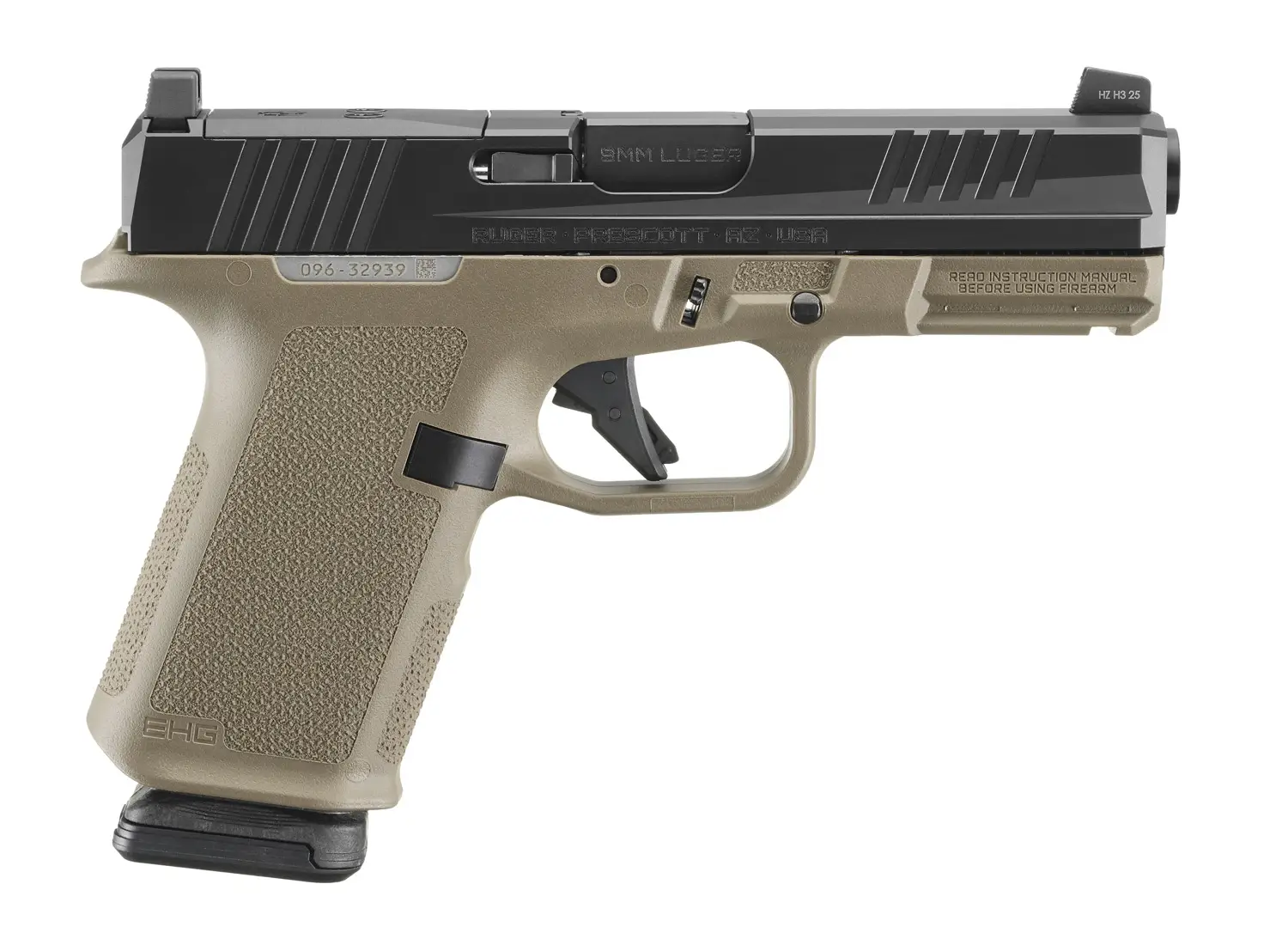 Ruger RXM 9mm 4" Optic Ready Pistol – FDE Magpul EHG Grip, Tritium ...