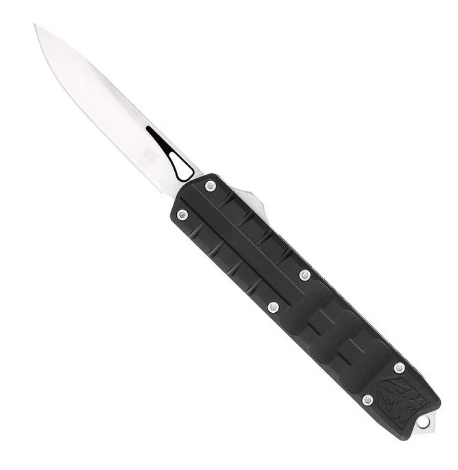 COBRATEC SMALL ENFORCER, OTF DROP POINT BLADE, BLACK | Tombstone Tactical